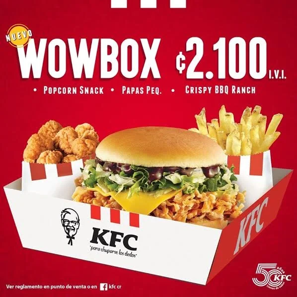 regalo Juventud barro combos kfc costa rica Comprometido lo mismo Ubicación