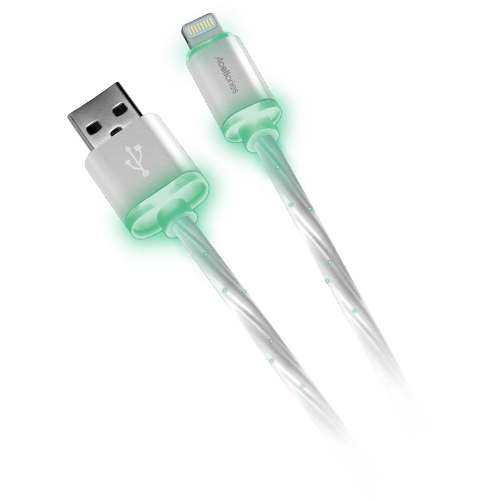 Acellories 6-Foot Color Changing LED Lights Sync & Charge Cable ...