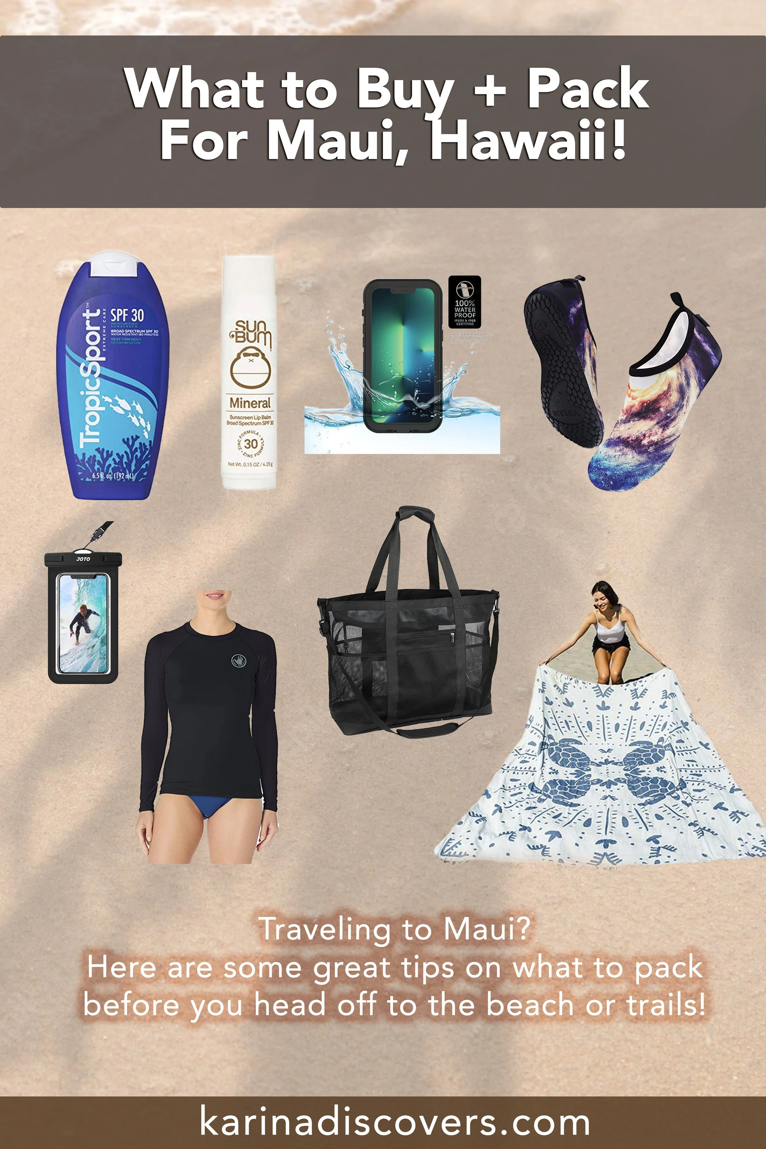 Maui | What I Packed For My Vacation — Karina Discovers