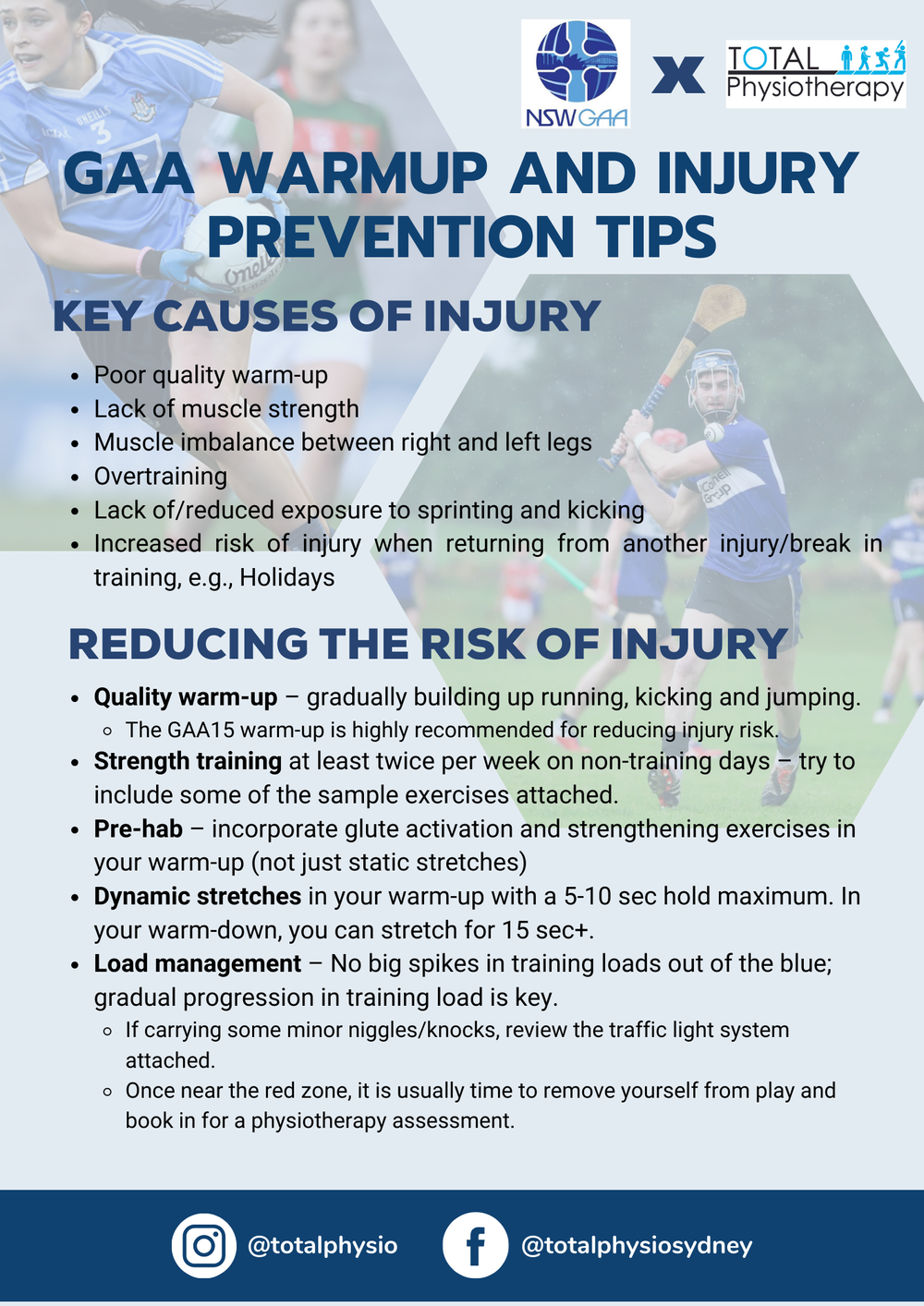 GAA Warm-Up & Injury Prevention — Total Physiotherapy