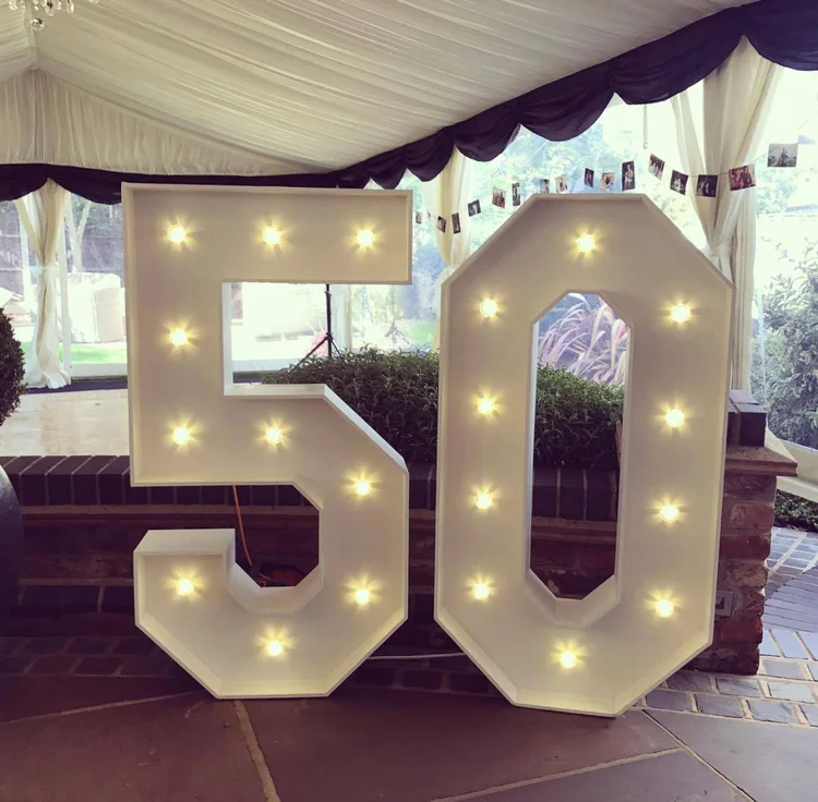 Light Up Letters & Numbers — One Big Day Event Hire | Melbourne