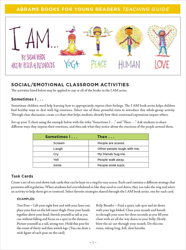 Free Teachers Guides and Activities — Susan Verde