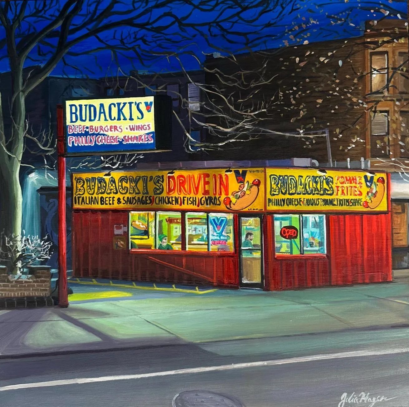 "Budacki's" Original Painting — JULIA HAGEN