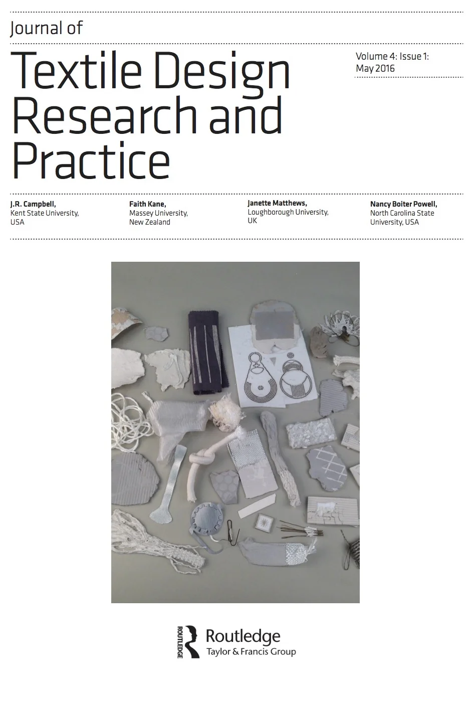 Journal of Textile Design Research and Practice — Faith Kane