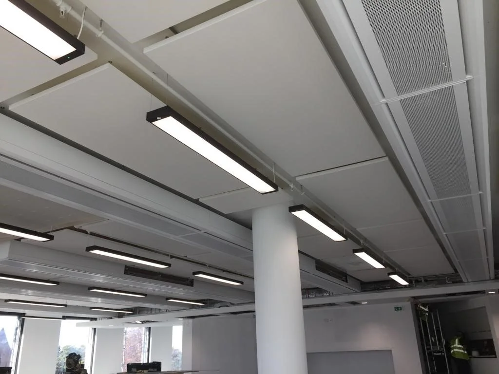 Comfort Fabric Ceiling Rafts | London Wall