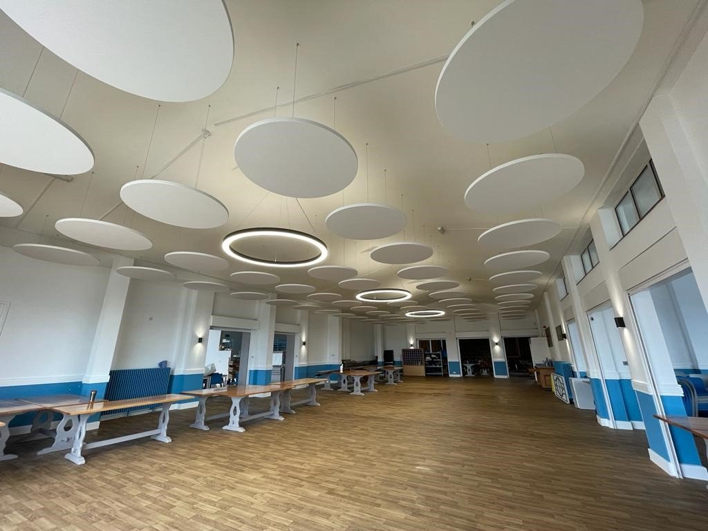 Comfort Fabric Ceiling Rafts | London Wall