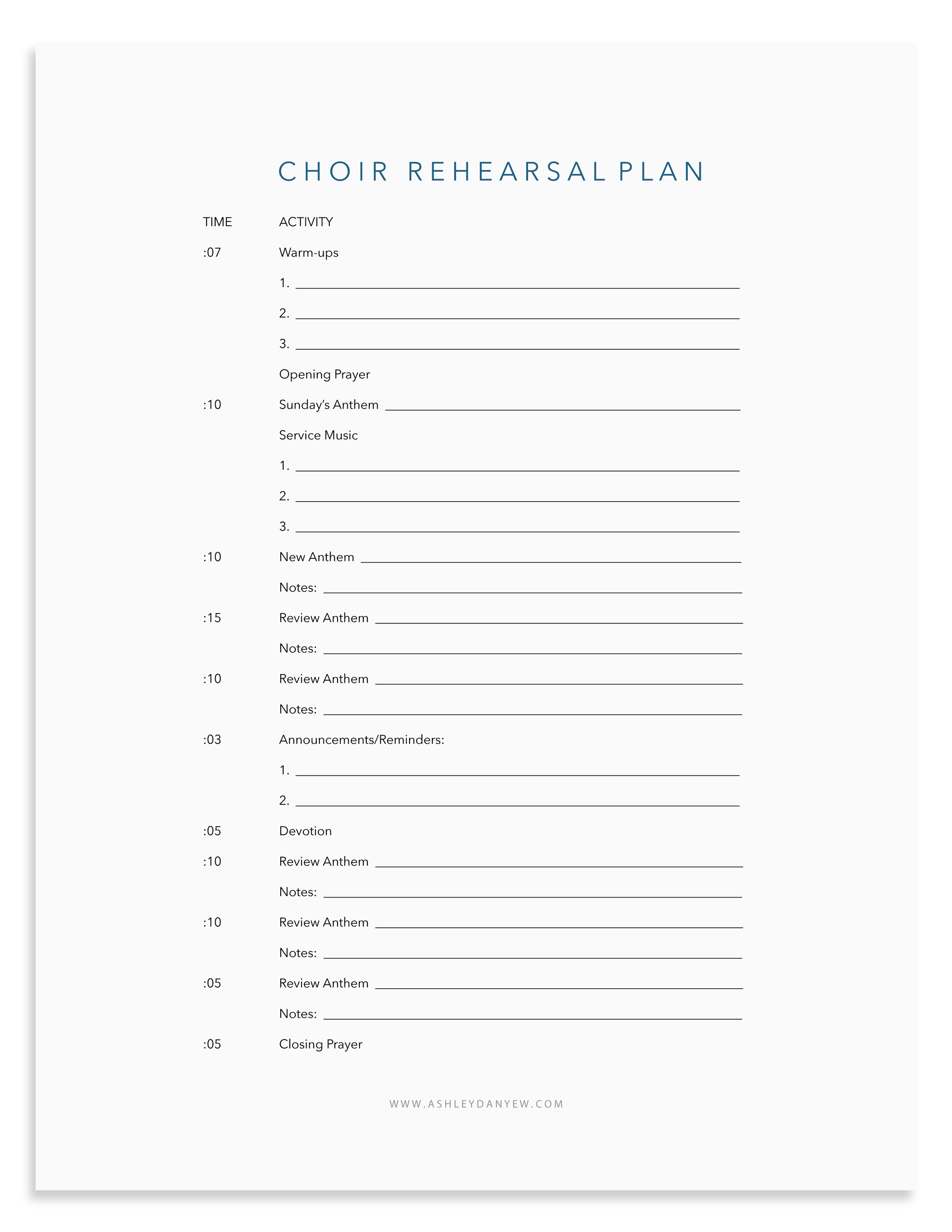 10 Secrets for Running a Successful Choir Rehearsal | Ashley Danyew