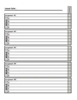 Piano Assignment Sheets | Ashley Danyew