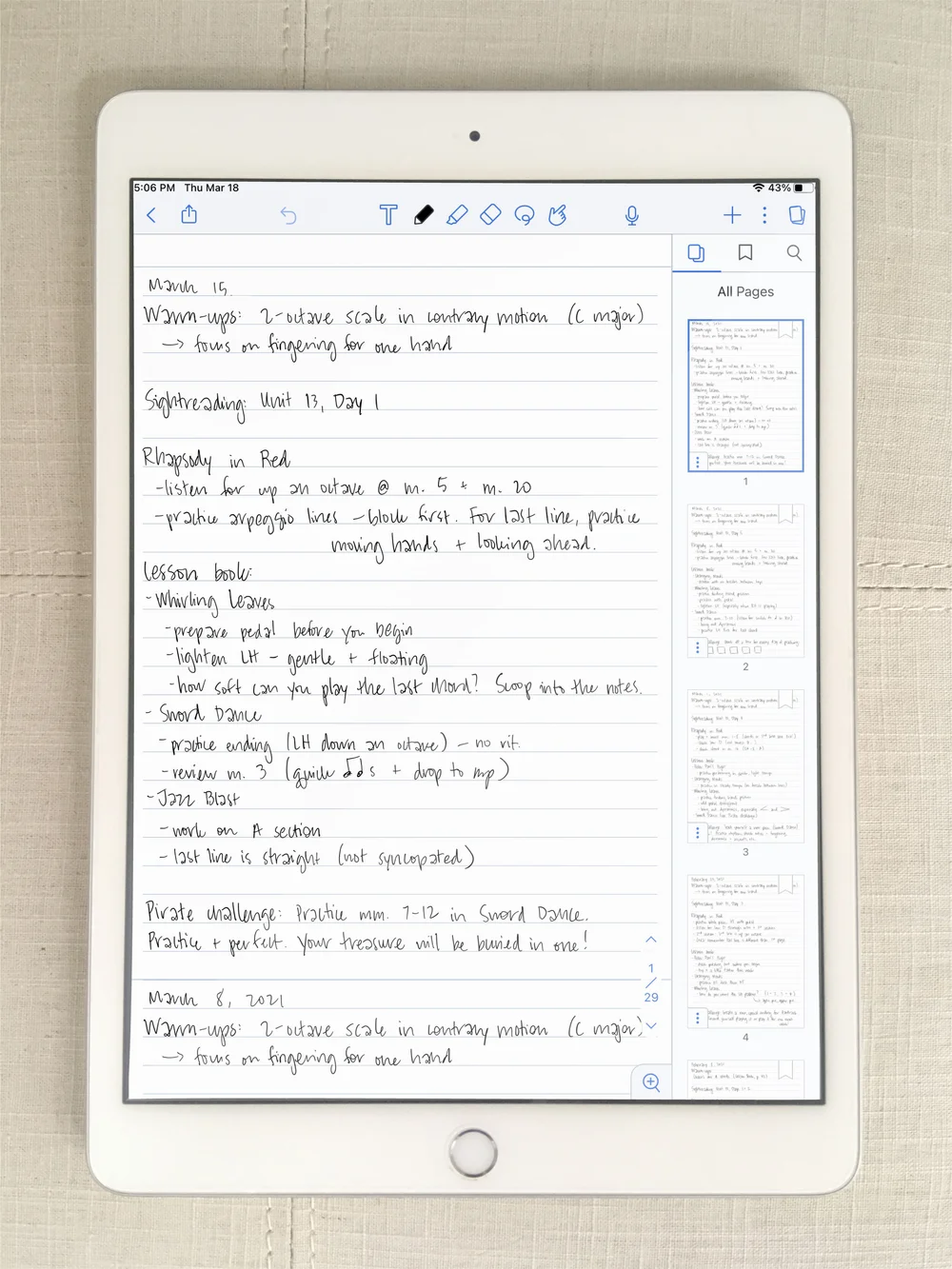 How to Use Notability for Assignment Sheets in Your Studio | Ashley Danyew