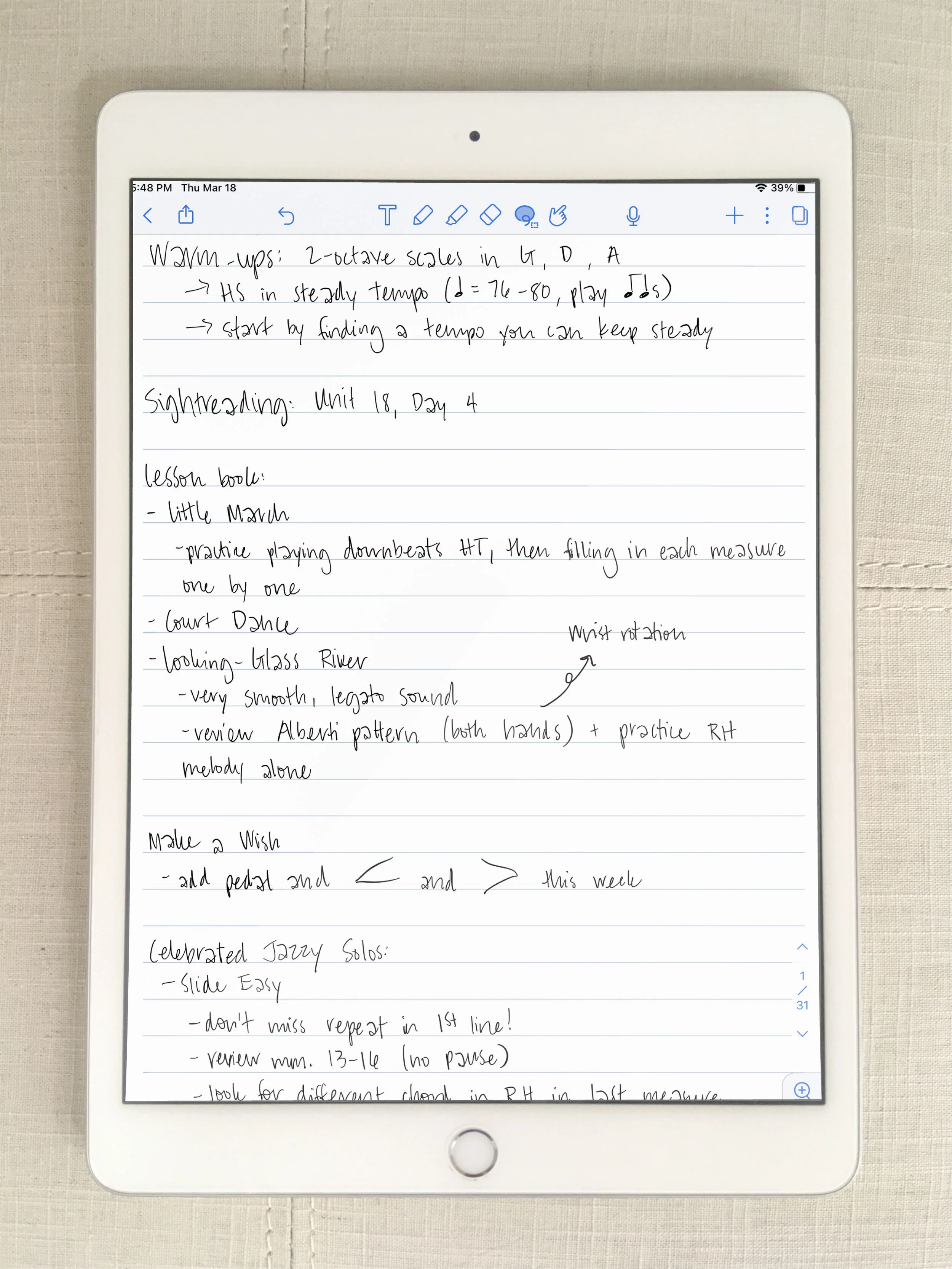 How to Use Notability for Assignment Sheets in Your Studio | Ashley Danyew