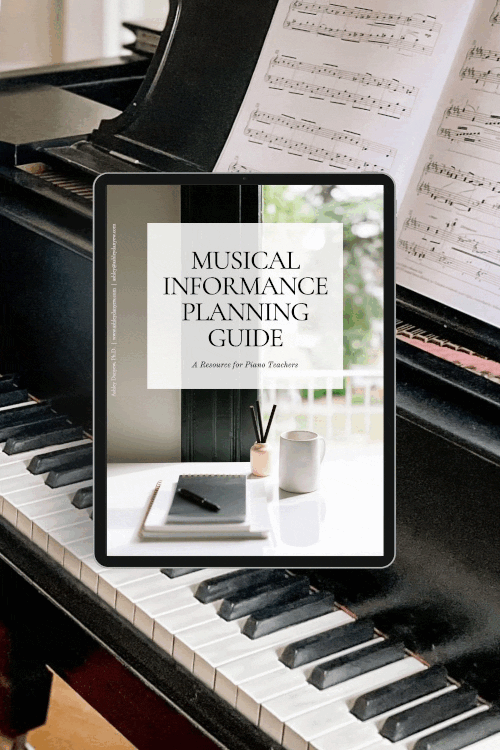 Musical Informance Planning Guide for Piano Teachers | Ashley Danyew