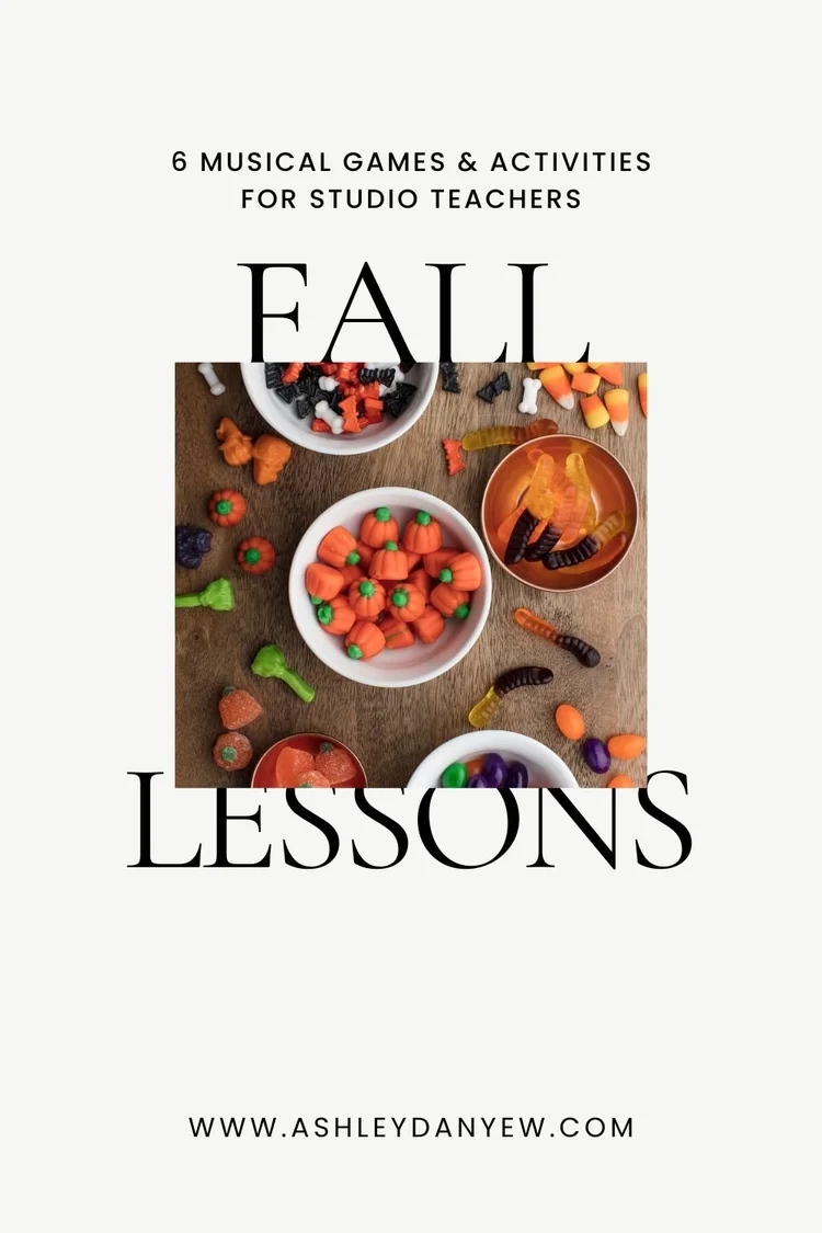 Six Musical Games & Activities for Fall Piano Lessons | Ashley Danyew