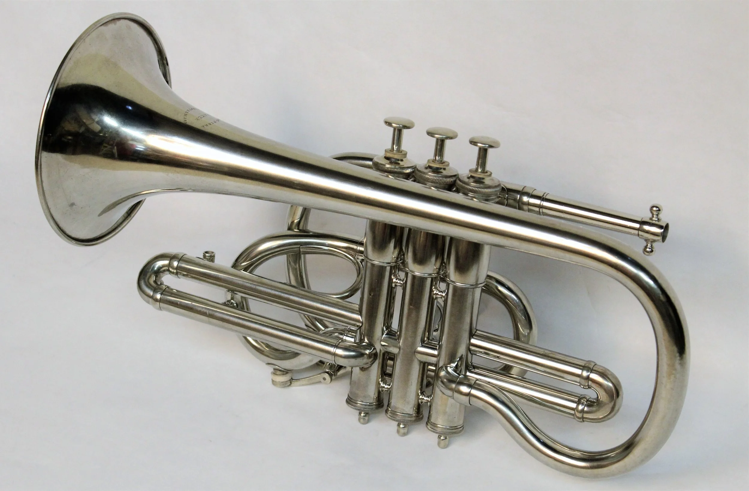 Fiske Bb Piston Valve Cornet — Robb Stewart Brass Instruments