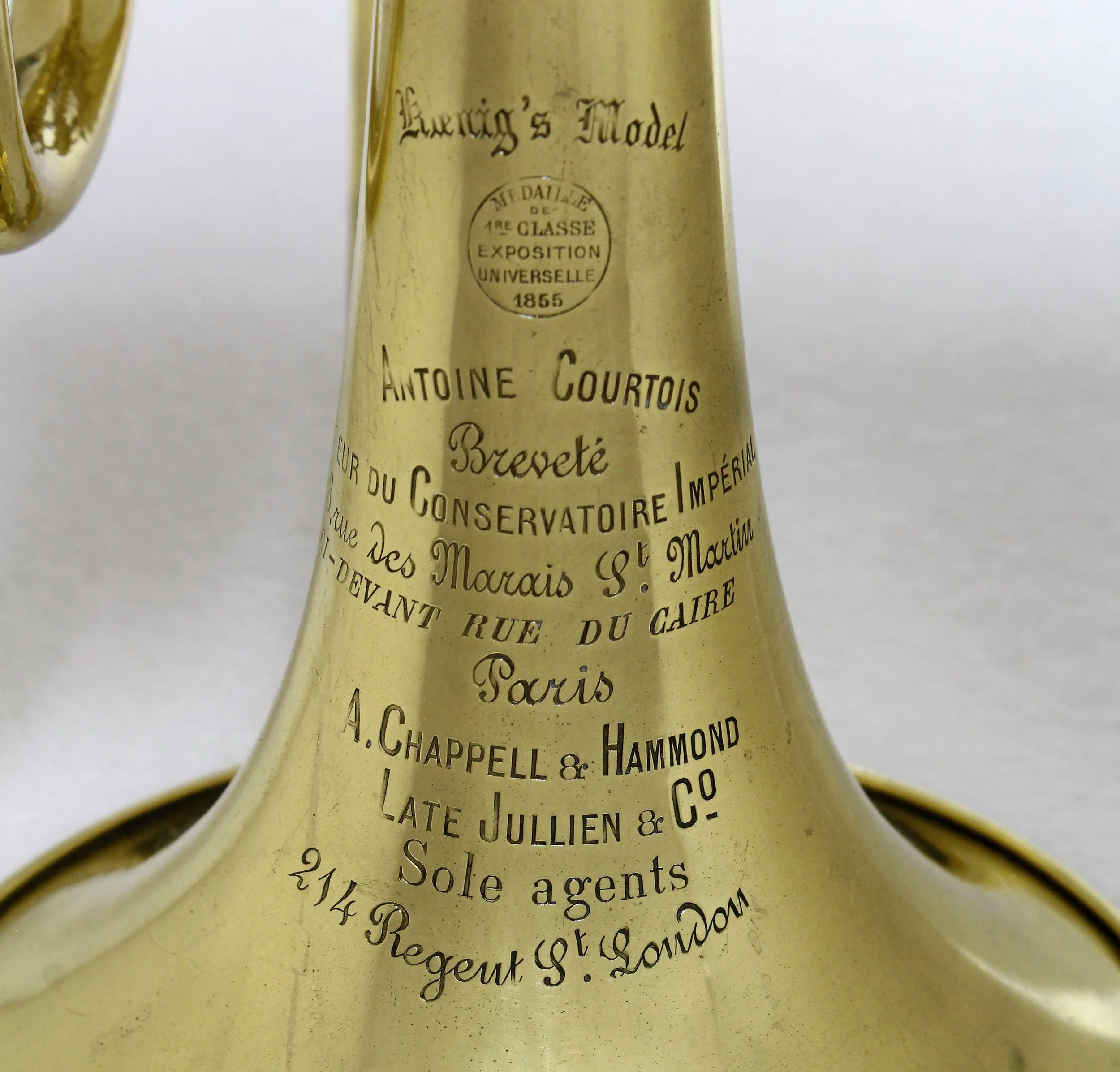 Courtois Bell Markings — Robb Stewart Brass Instruments
