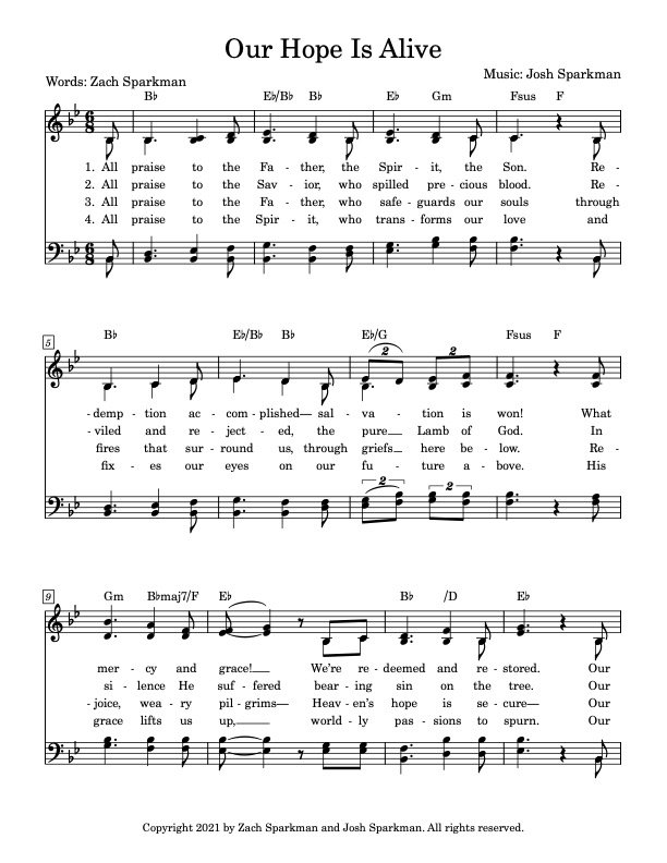 Our Hope Is Alive — Josh Sparkman