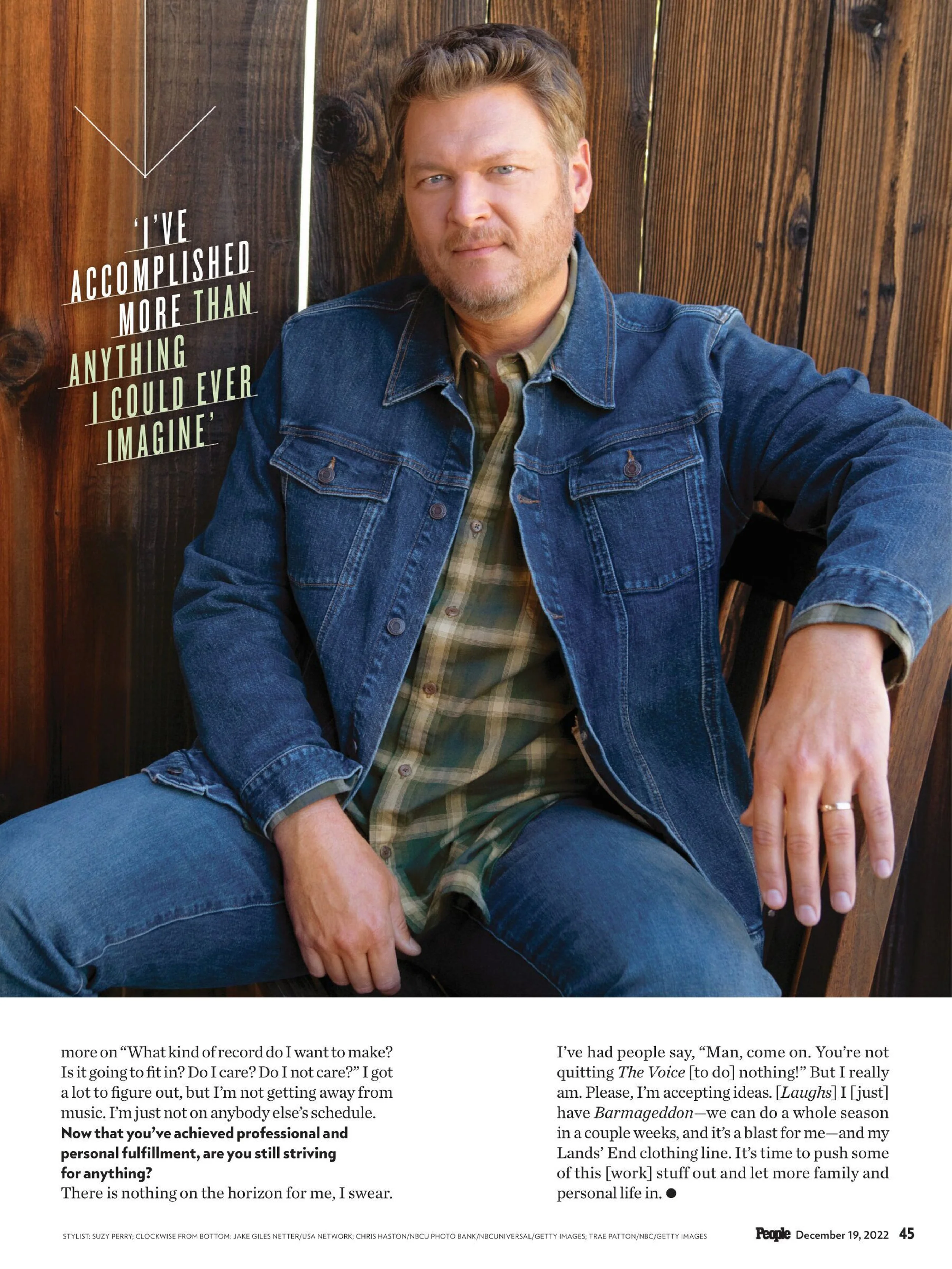 Blake: People Magazine — Shefani Archive