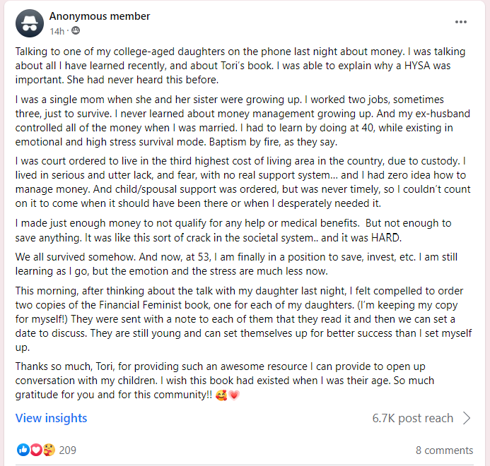 Tori Dunlap's Financial Feminist Book — Her First $100K - Financial ...