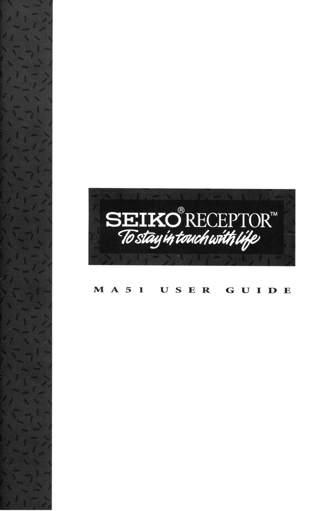Seiko RECEPTOR - Message Watch — Plus9Time