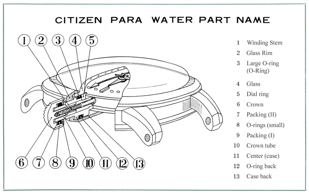 Japan’s First Waterproof Watch the Citizen Parawater (1959) — Plus9Time
