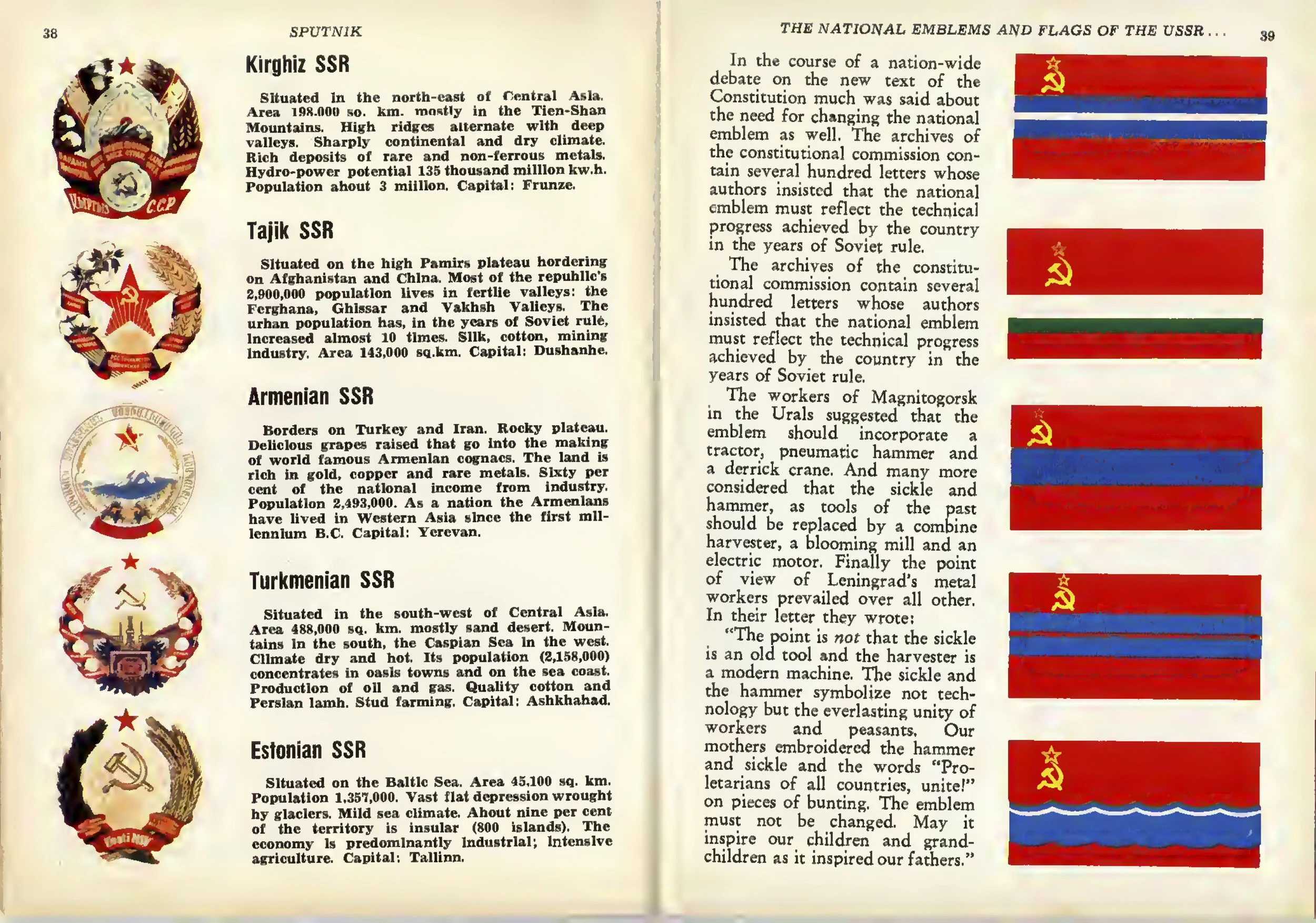 Emblems and Flags of the Soviet Republics