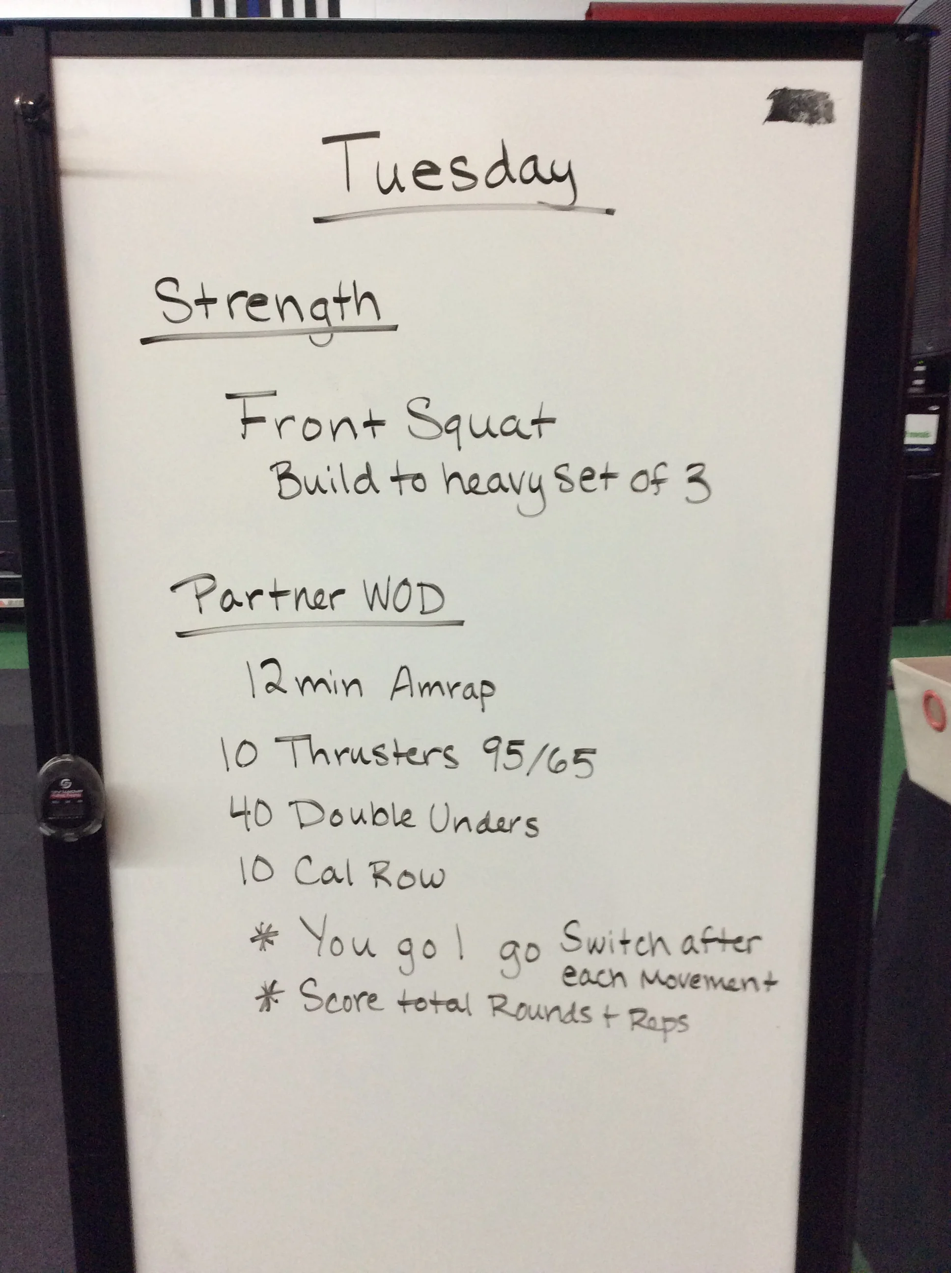 Tuesday Partner WOD — Imperial CrossFit