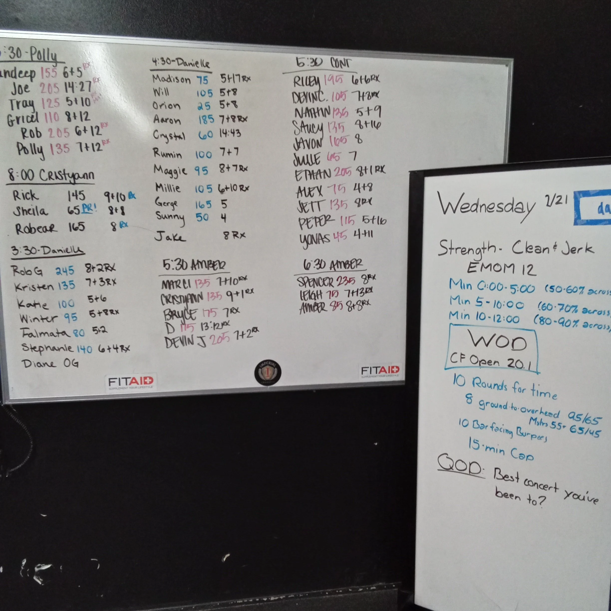 More open prep — Imperial CrossFit