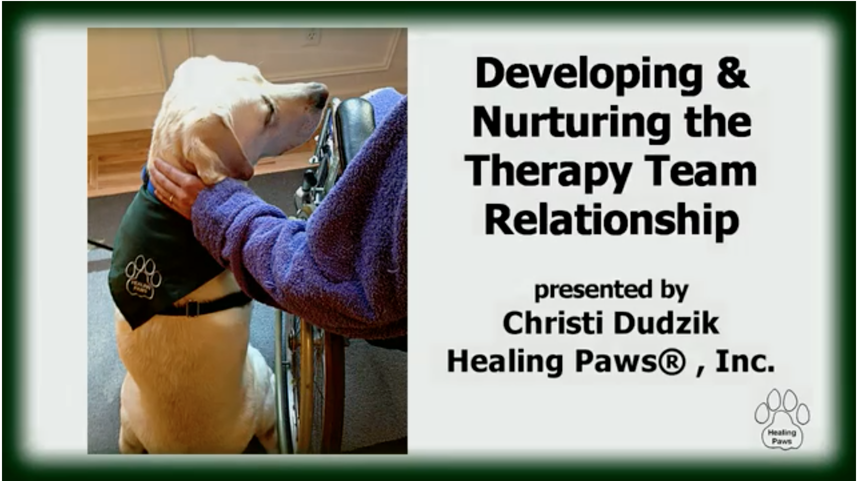 Healing Paws Inc.