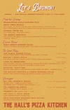 MENU — The Hall's Pizza Kitchen