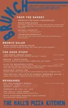 MENU — The Hall's Pizza Kitchen