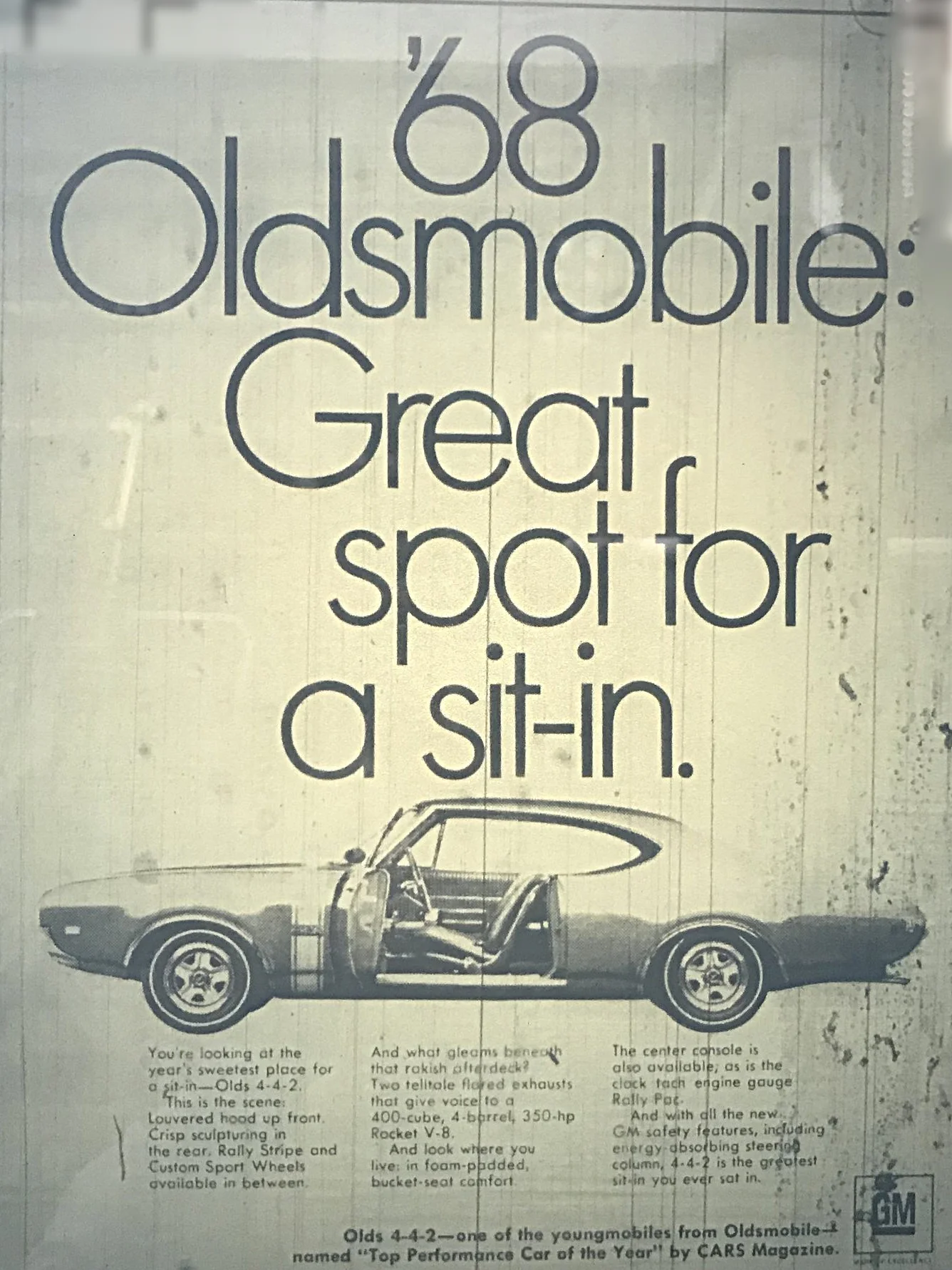 27 jan 1968 & oldsmobile '68 sit-in ad — dc1968 project: 365 stories re ...