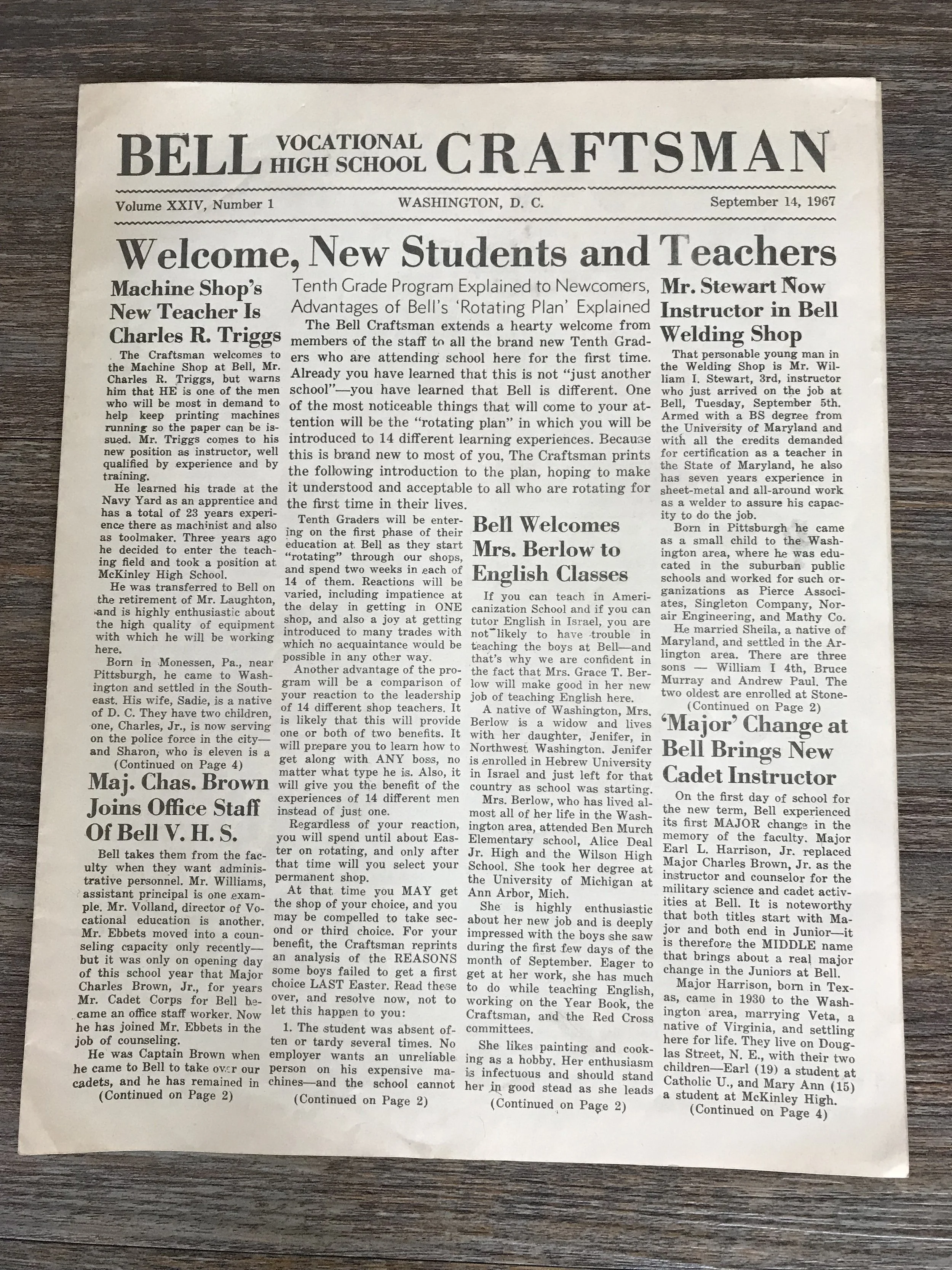 21 april 1968 & bell vocational high school craftsman newspaper ...
