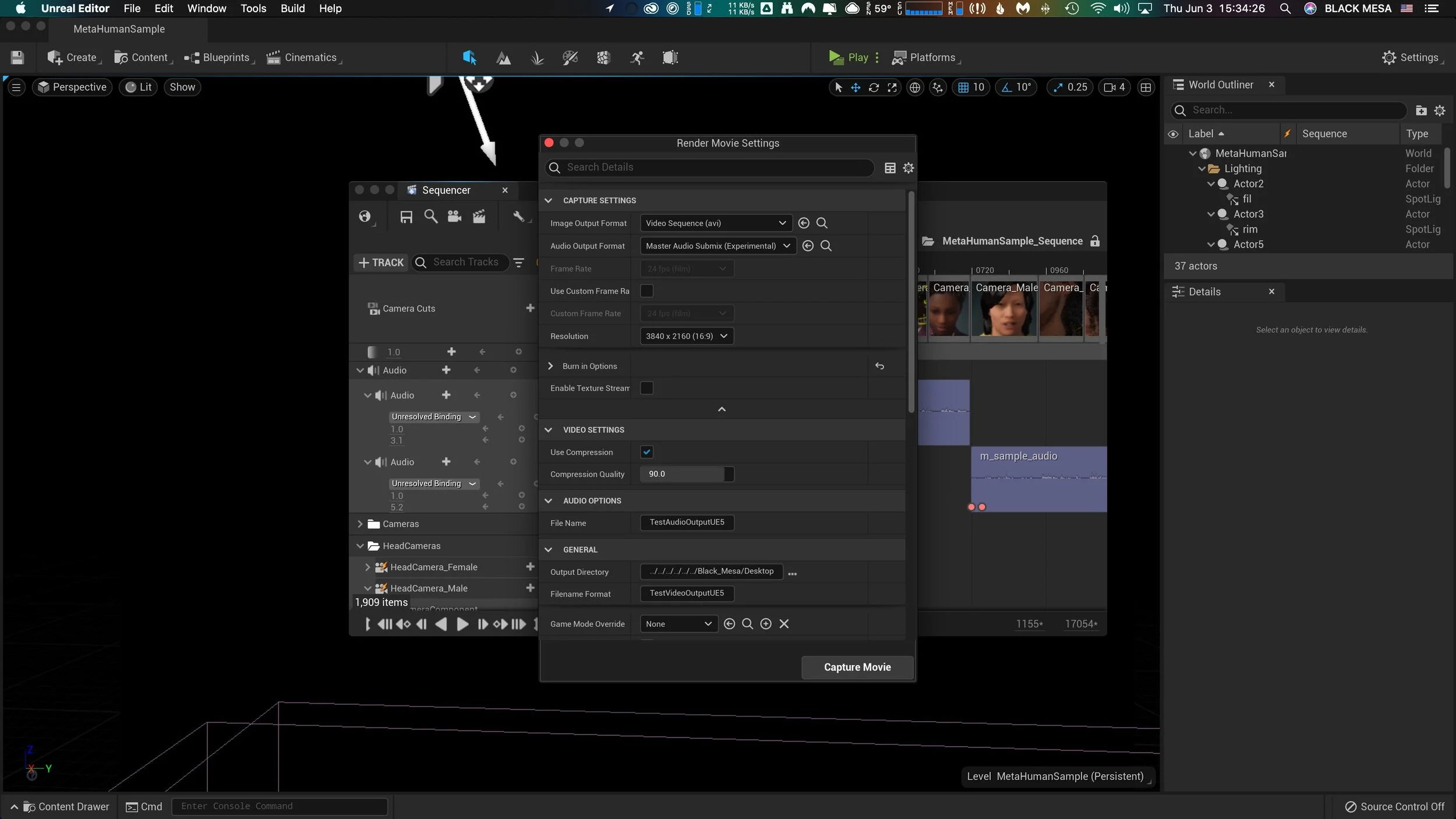 Tutorial: how to export video from Unreal Engine — Matt Geiger