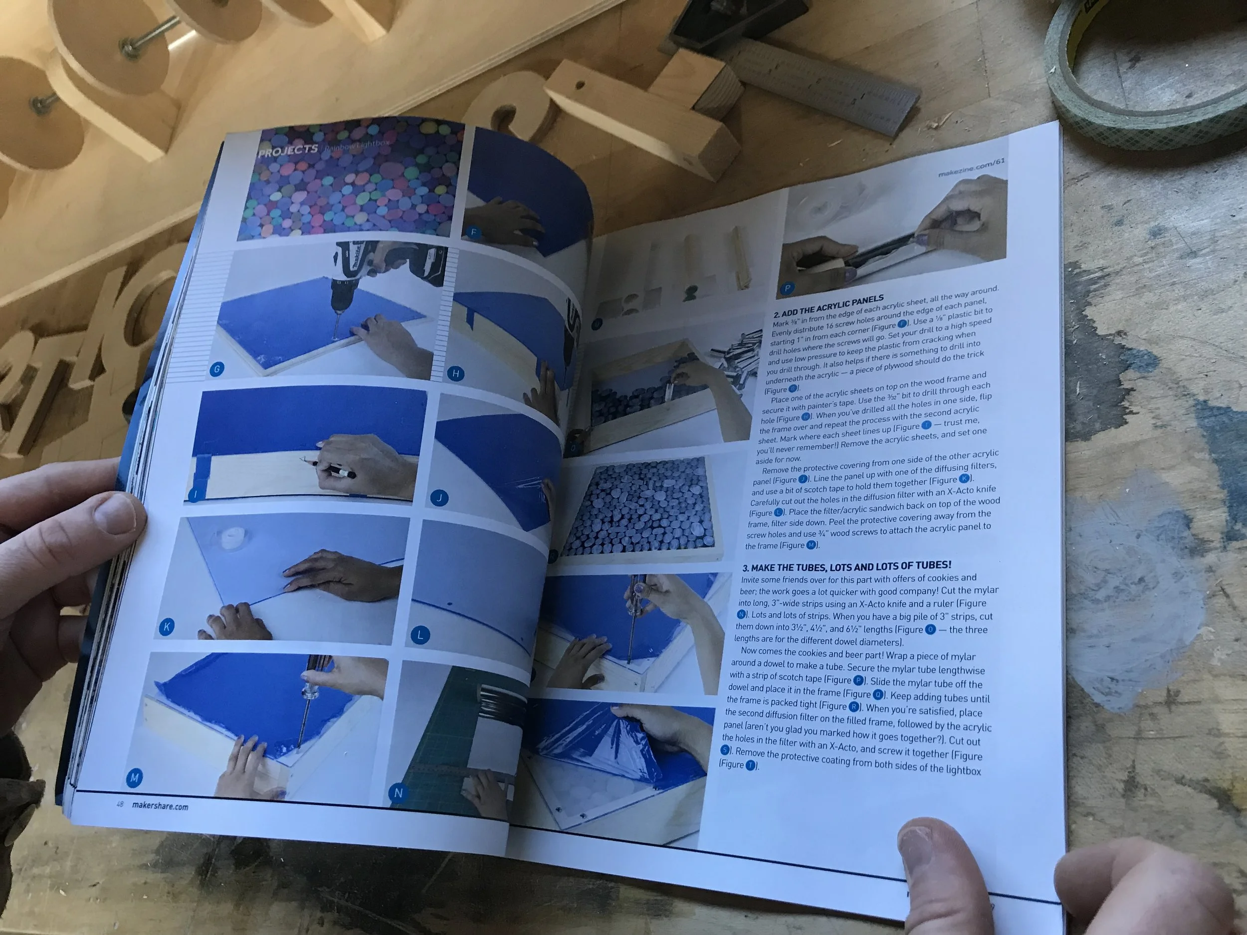 Rainbow Lightbox in MAKE: Vol. 61 — Wonderful Idea Co.