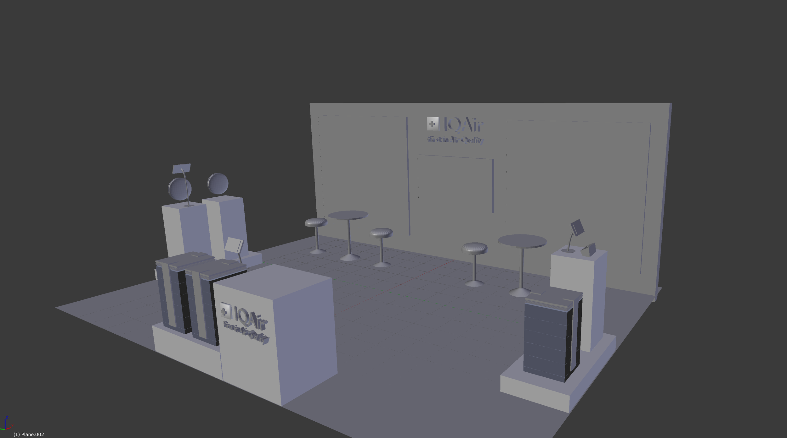 IQAir Trade Show Booth Design — Esther Hayoung Song