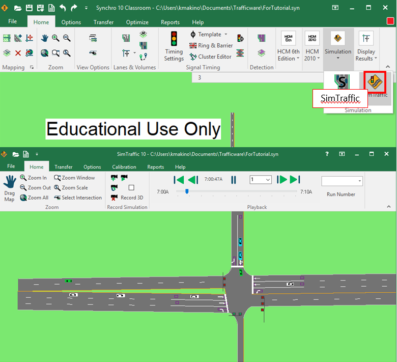 Isolated Intersection Tutorial — CPP Transportation Engineering Department