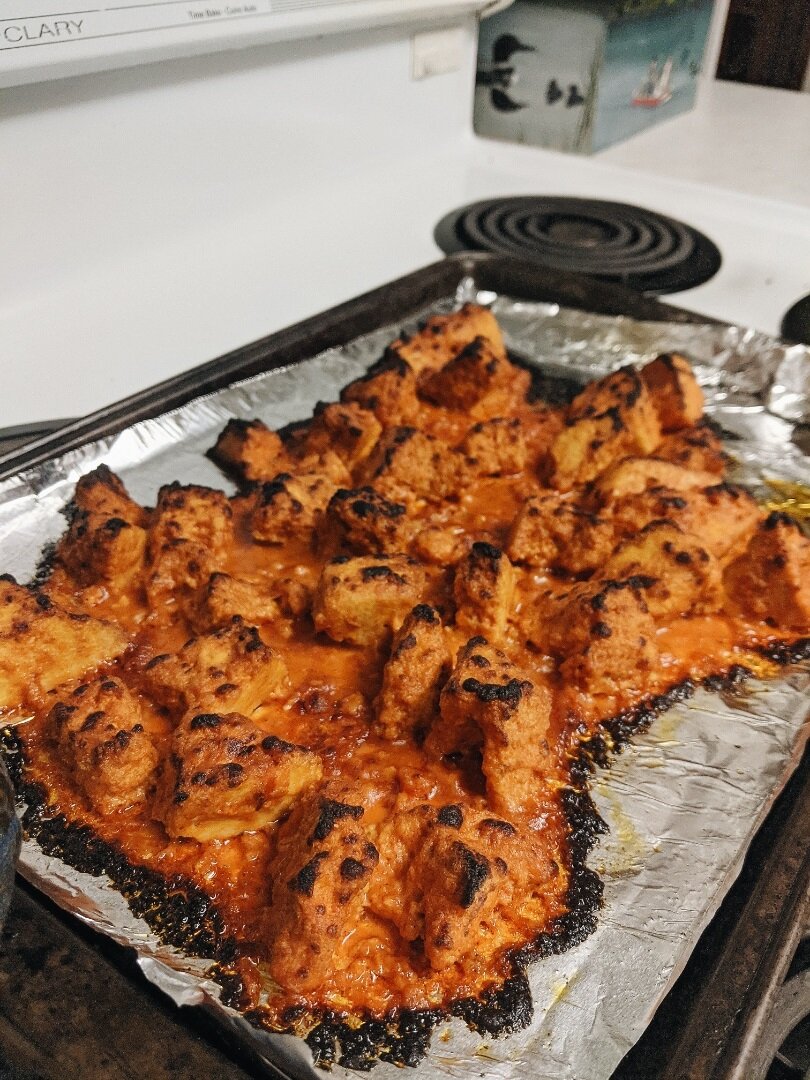 An Easy Vegan Shish Tawook (Taouk)Recipe - Broiled Tofu for Donairs!