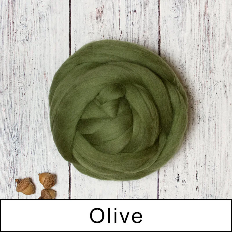 23 Micron Merino Wool Top Roving for felting, spinning, macraweave ...