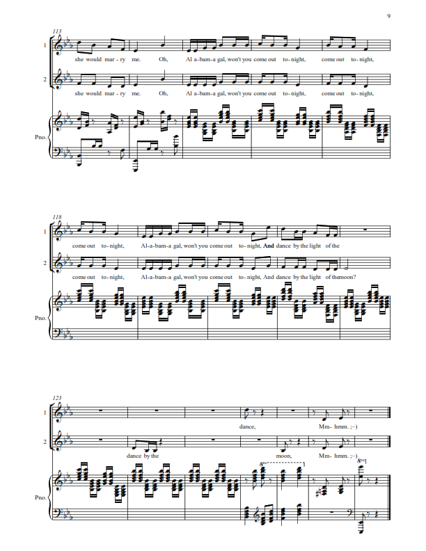 Alabama Gal (2-pt, any voicing) — Julian David Bryson