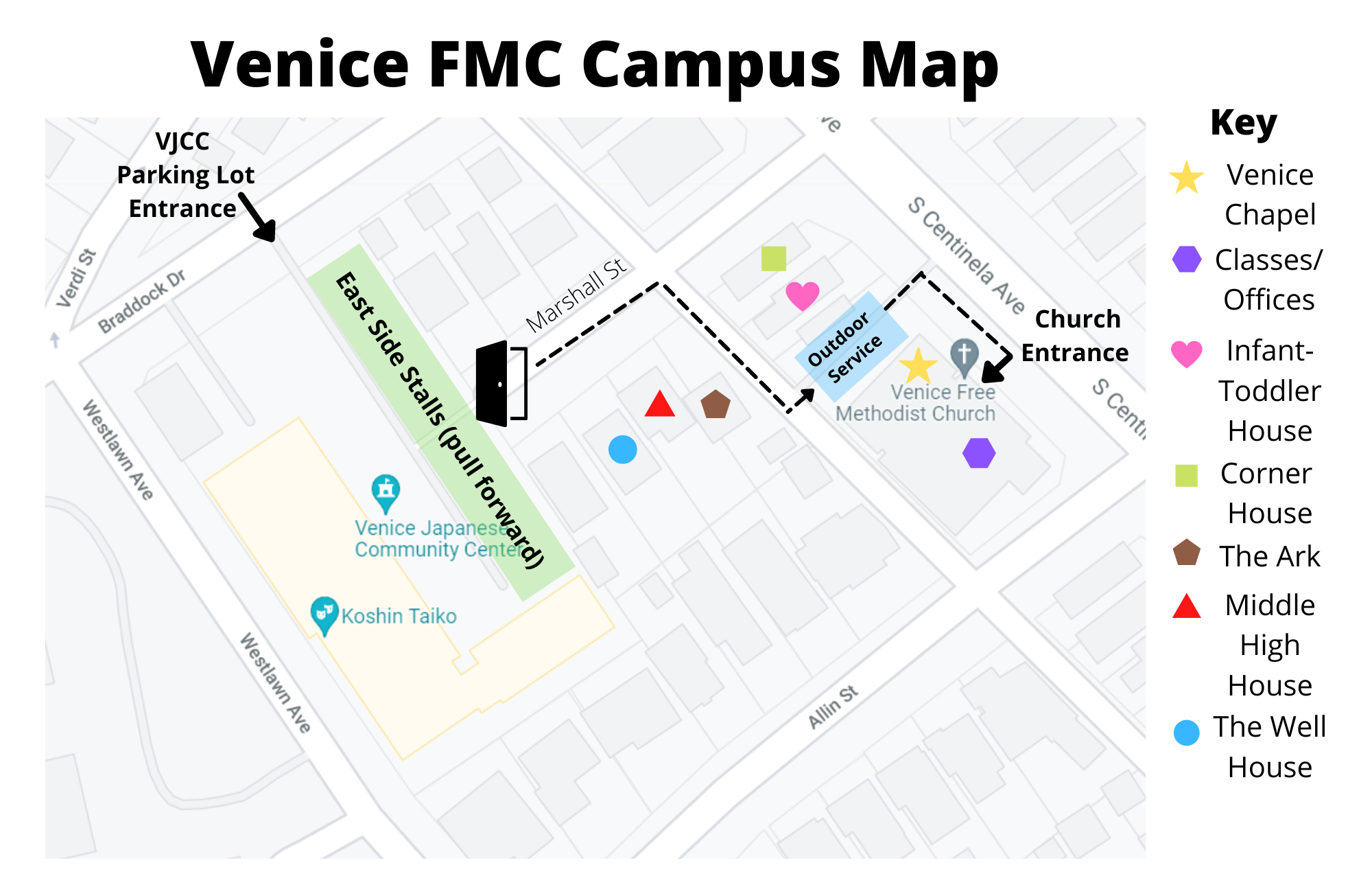 Church Map — Venice Free Methodist Church