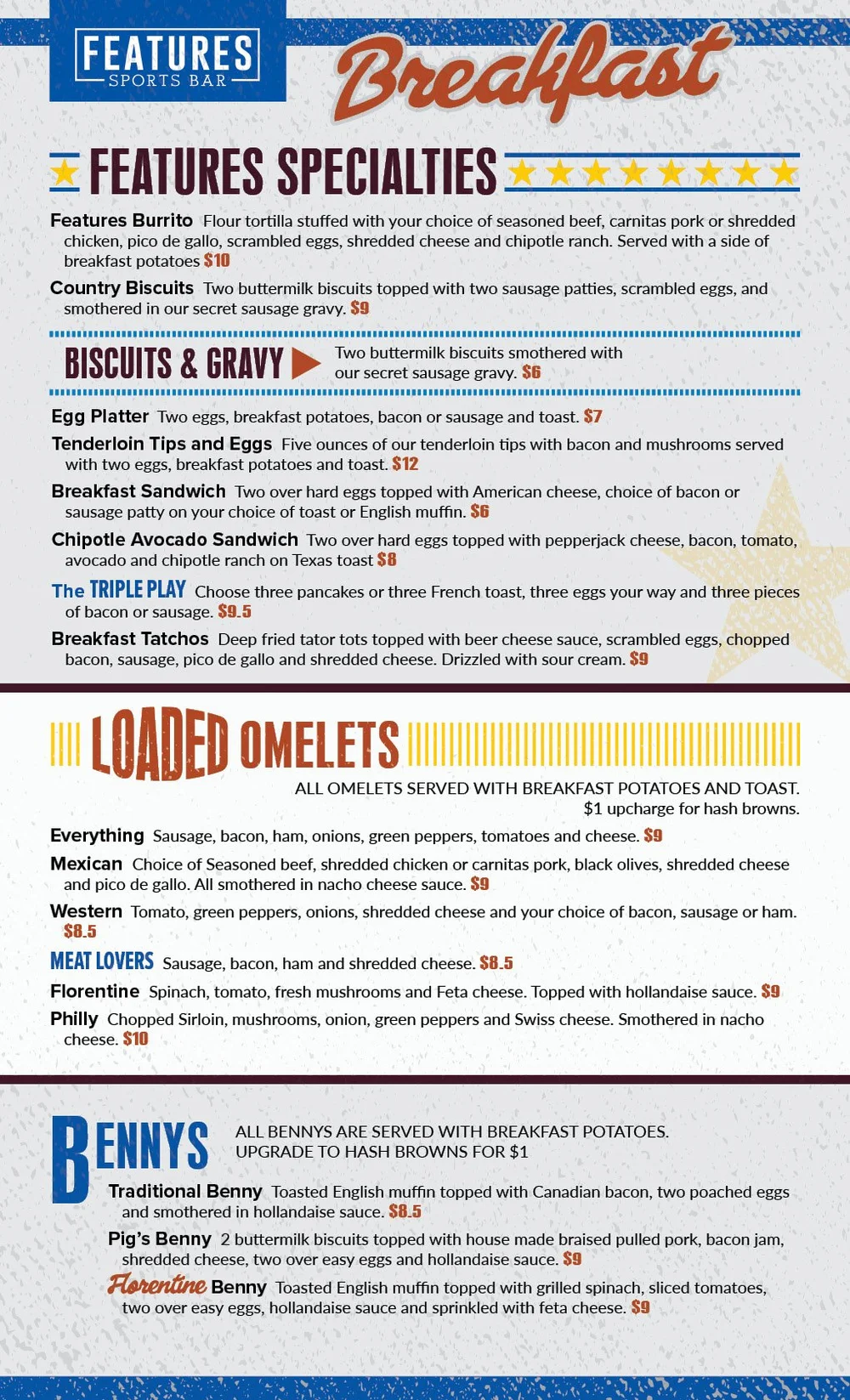 Menu — Features West Salem