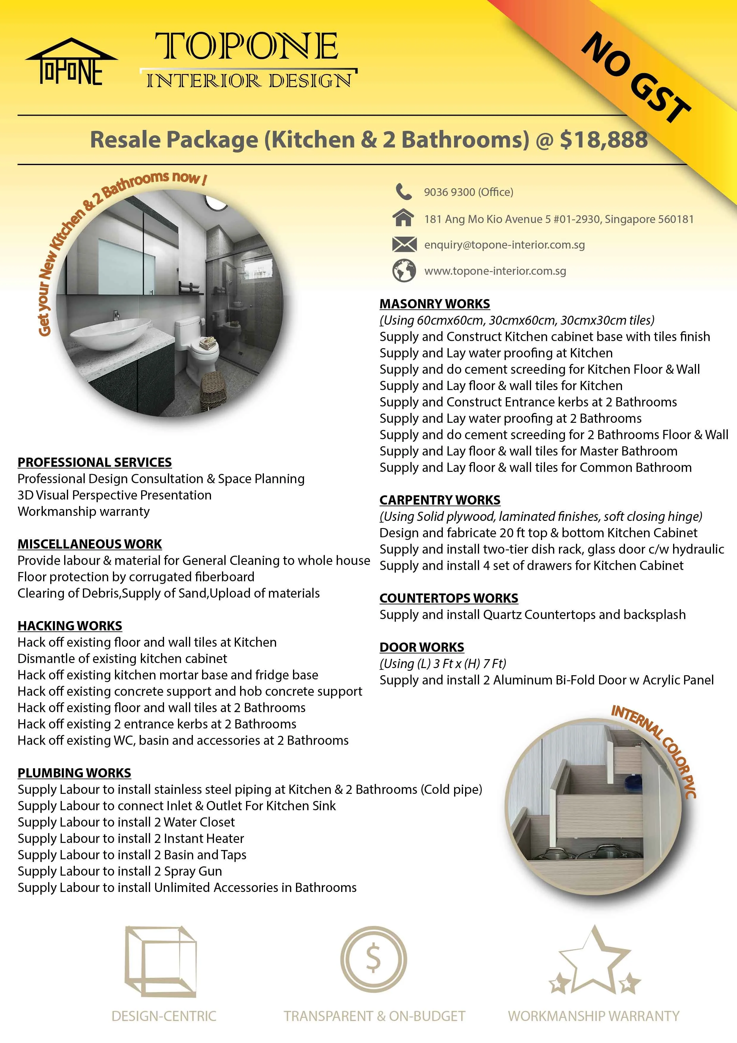 2024 Renovation Package — Topone Interior Design Singapore