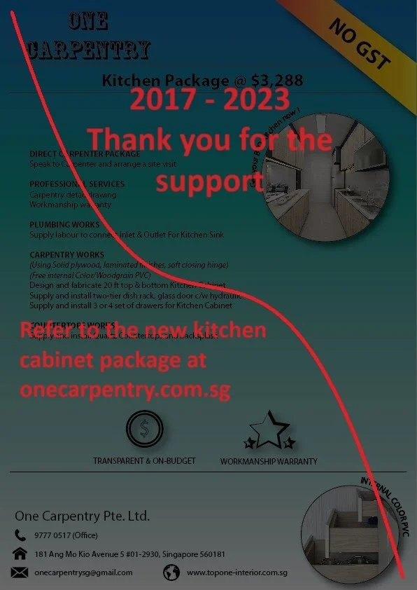 Kitchen Cabinet Renovation Package — Topone Interior Design Singapore