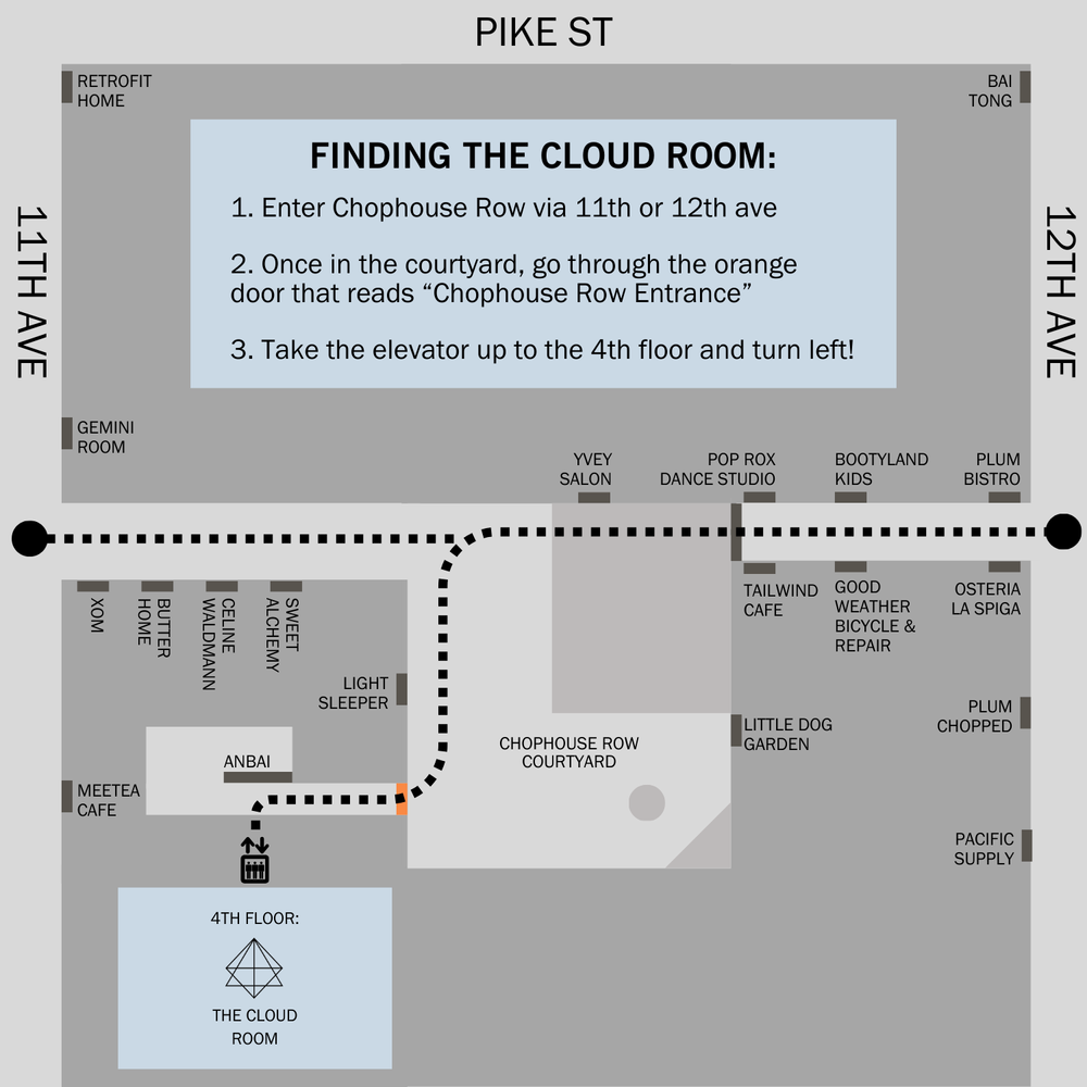 Map Location and Directions | The Cloud Room