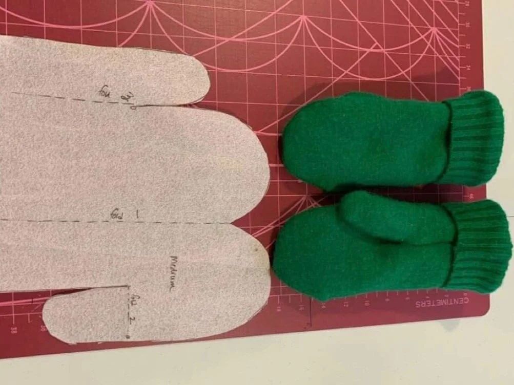 Recycled Sweater Mitten Pattern and Instructions in Three Sizes ...