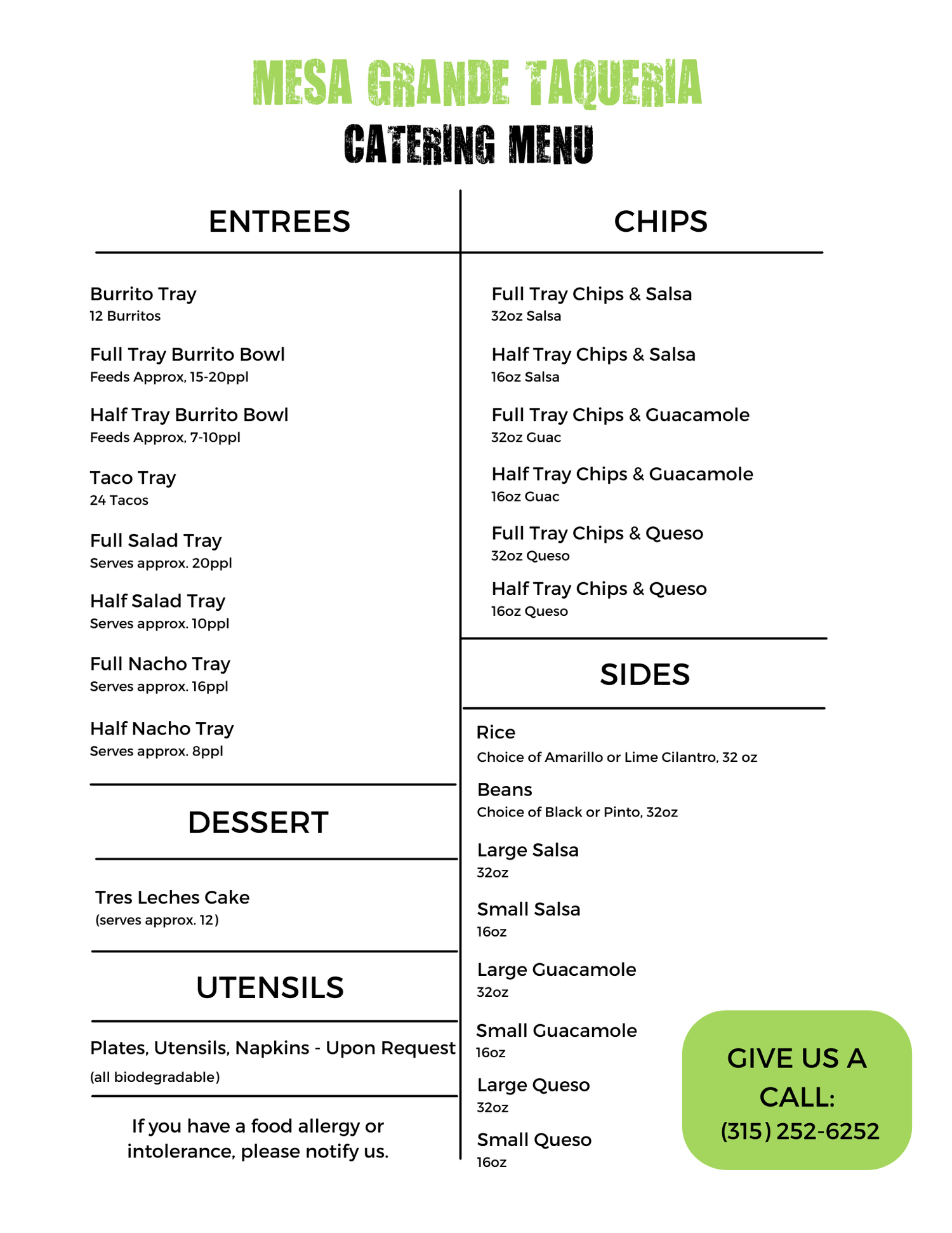 Mesa Grande Taqueria