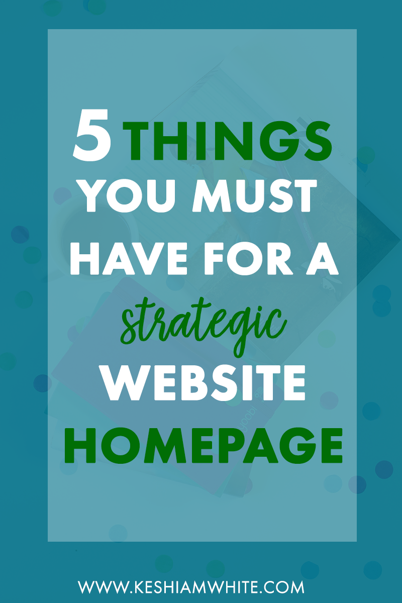 Video: 5 Things You Must Have for a Strategic Website Homepage — Web ...