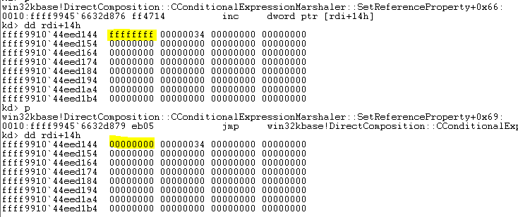 CVE-2019-0685 win32k reference count leak in DirectComposition