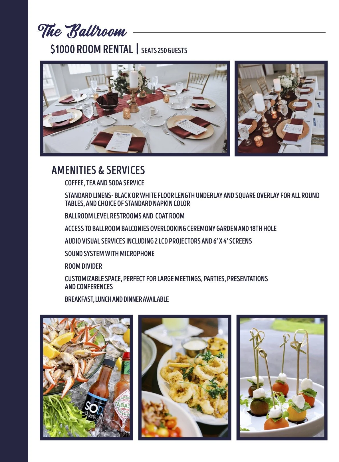 CORPORATE EVENTS PACKAGES