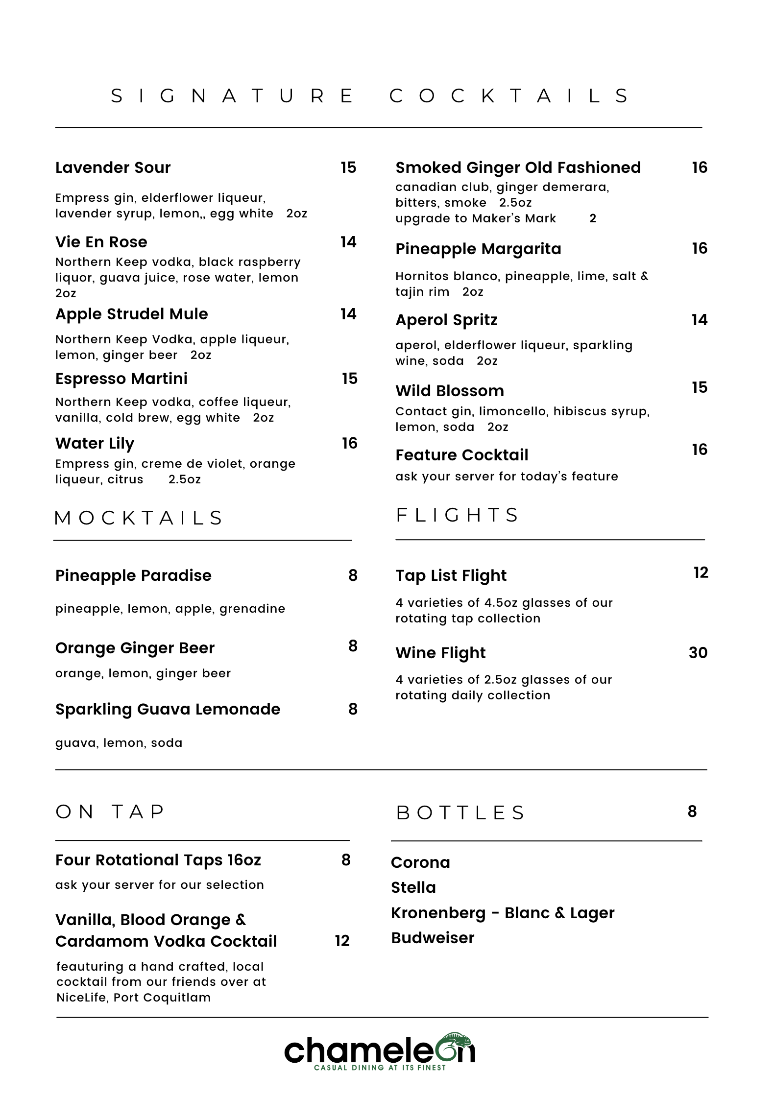 Cocktails — Chameleon