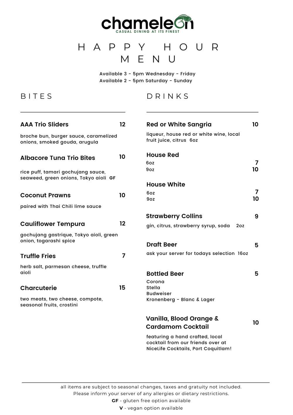 Happy Hour — Chameleon